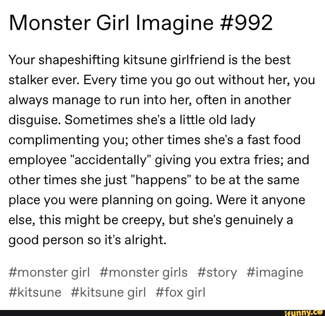 Monster Girl Imagine #992 Your shapeshifting kitsune girlfriend is the ...