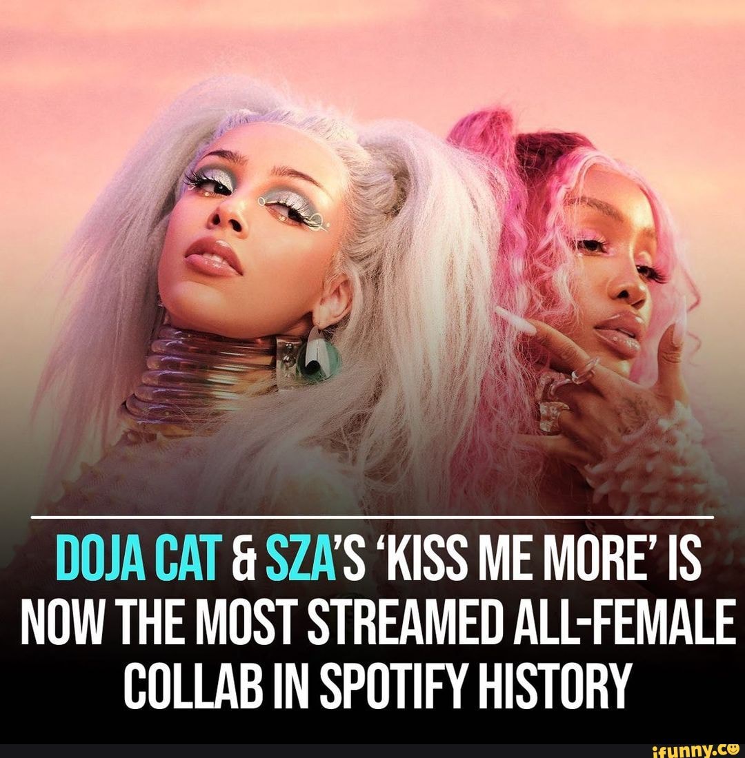 DOJA CAT & SZA'S "KISS ME MORE' IS NOW THE MOST STREAMED ALL-FEMALE ...