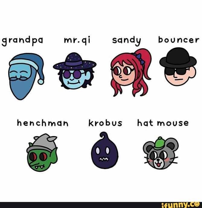 Grandpa mr. qi sandy bouncer at Re henchman krobus hat mouse - iFunny