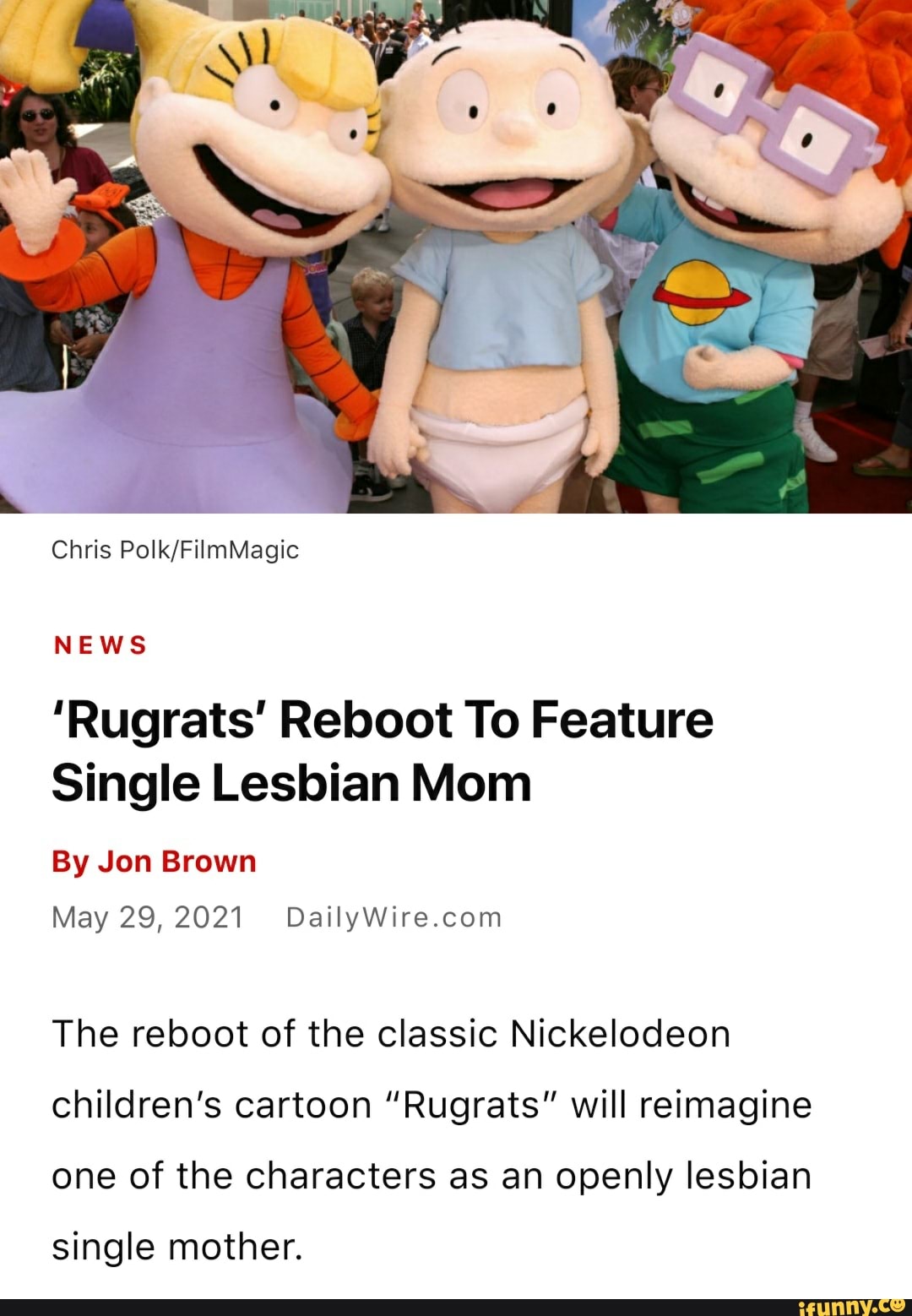 Chris News Rugrats Reboot To Feature Single Lesbian Mom By Jon Brown May 29 2021 The Reboot