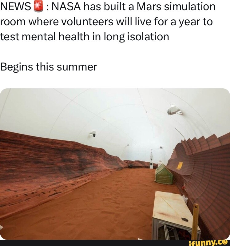 NEWS NASA has built a Mars simulation room where volunteers will live ...