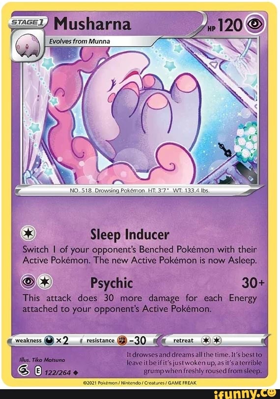 Sleep Inducer Switch I of your opponent's Benched Pokemon with their ...