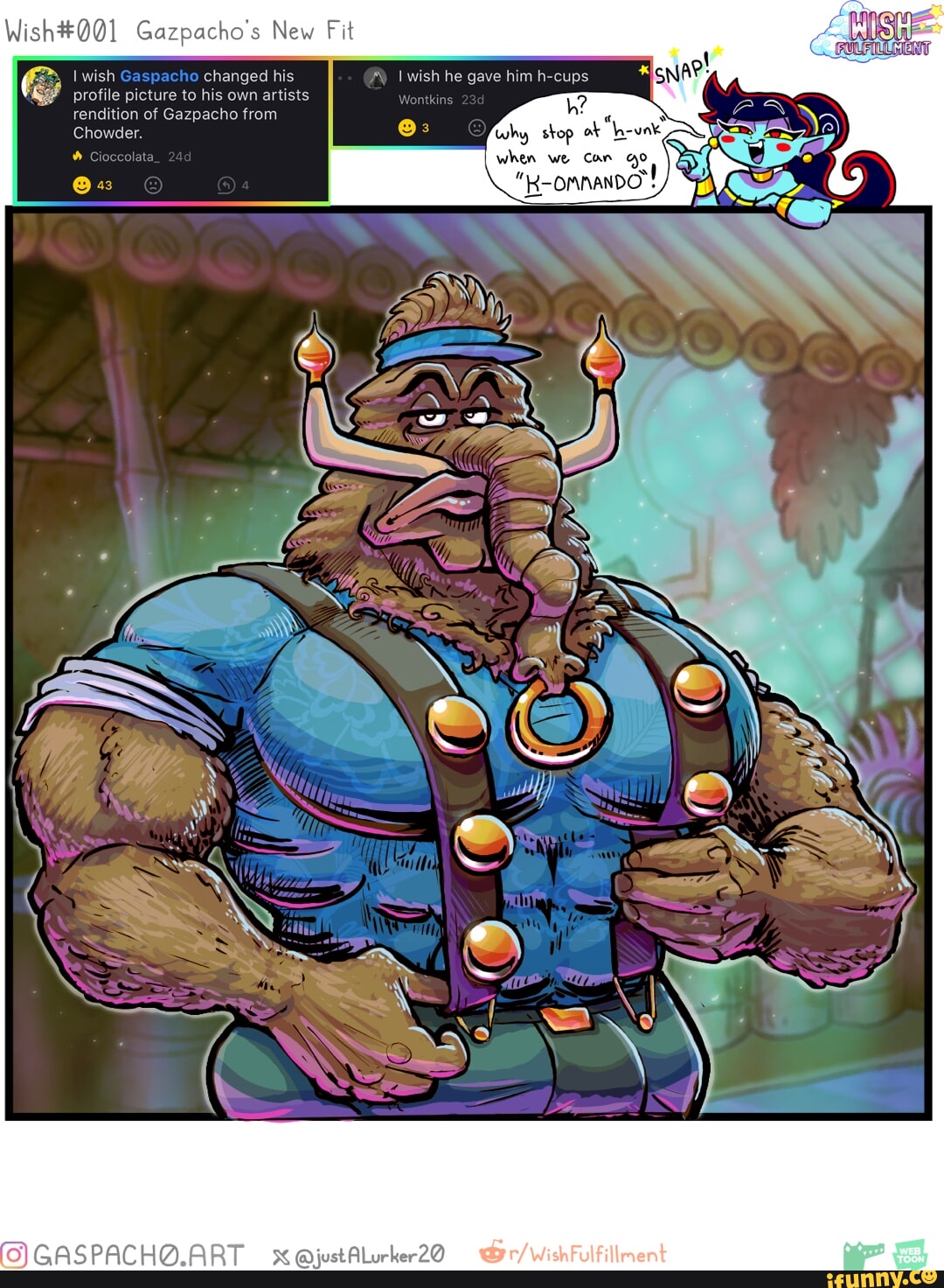 Gazpacho's New Fit changed his profile picture to his own artists ...