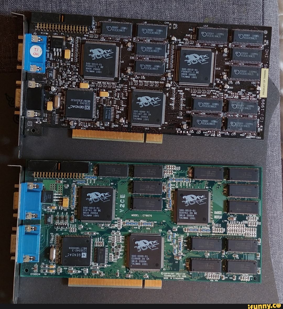 Came across my old Voodoo 2 video cards. These cards redefined graphics ...