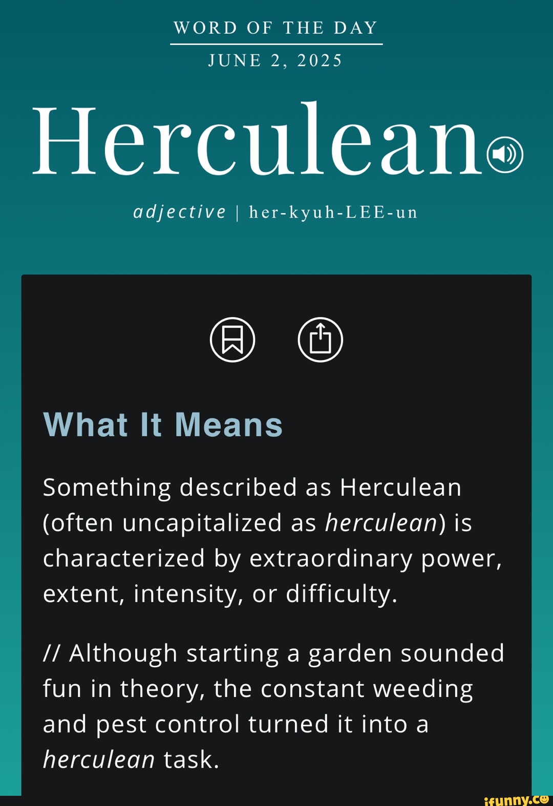 WORD OF THE DAY JUNE 2, 2025 Herculeane adjective I -un What It Means ...