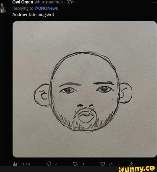 Andrew Tate mugshot - iFunny