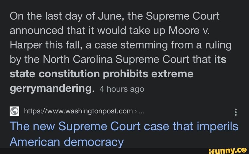 On the last day of June, the Supreme Court announced that it would take ...