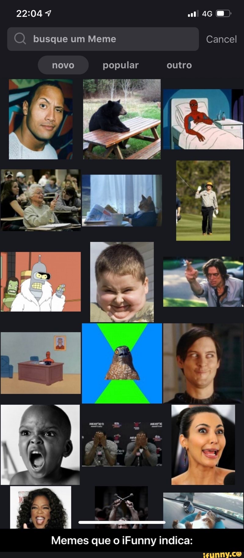Busque um Meme novo popular outro Cancel Memes que o iFunny indica ...