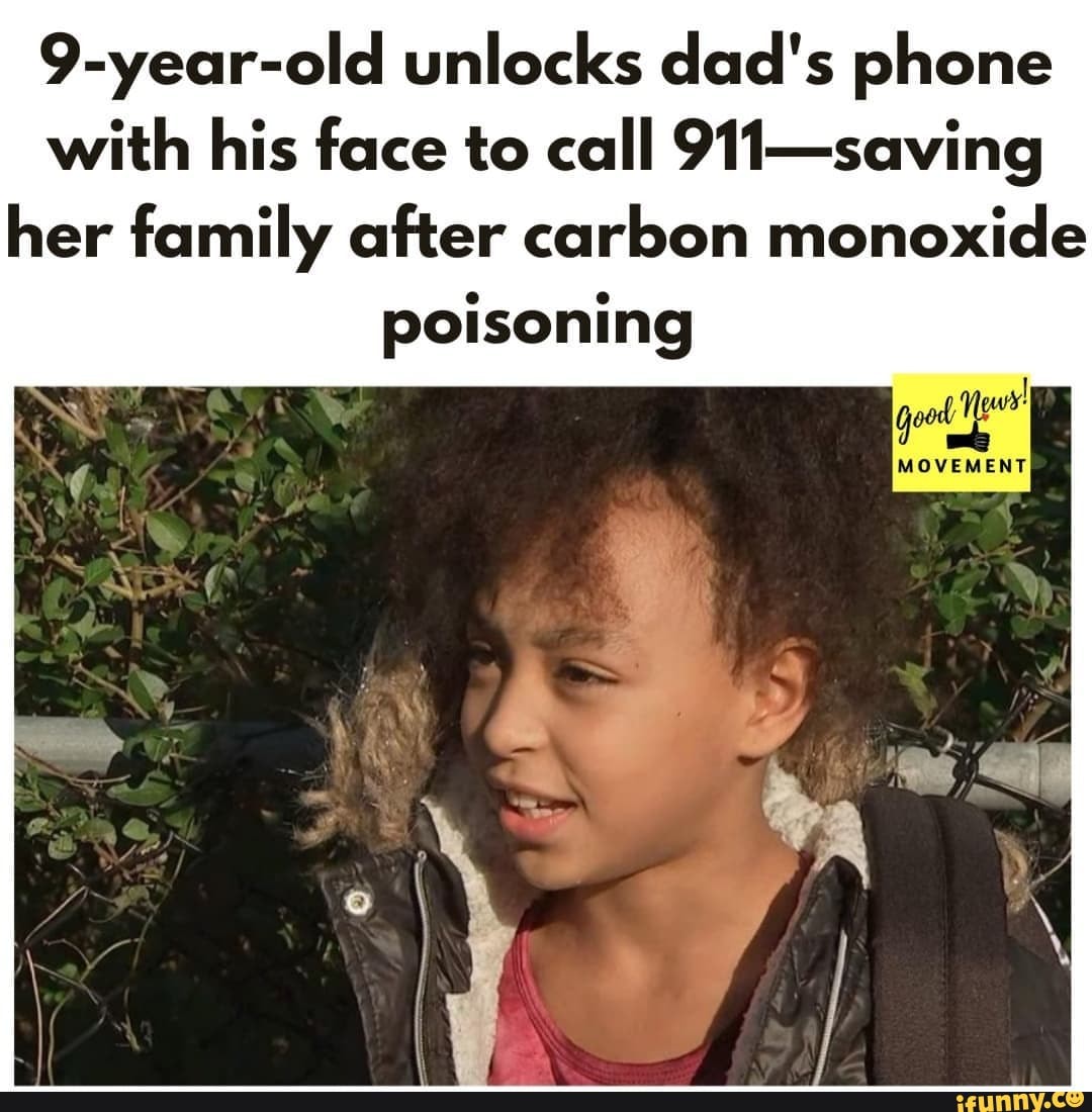 9-year-old unlocks dad's phone with his face to call 911-saving her ...