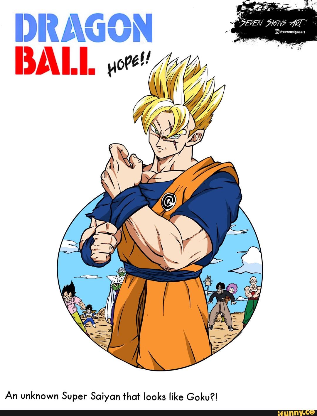 DRAGON BALL An unknown Super Saiyan that looks like Goku?! - iFunny