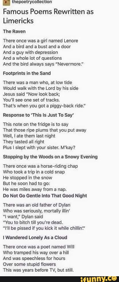 Limericks memes. Best Collection of funny Limericks pictures on iFunny