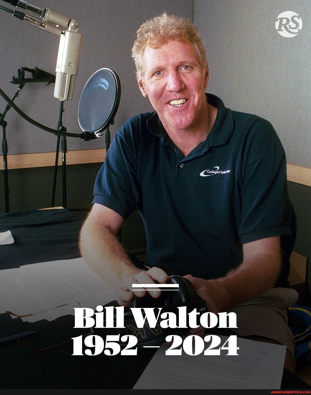 Bill Walton, the Hall of Fame NBA center, broadcaster, and public ...