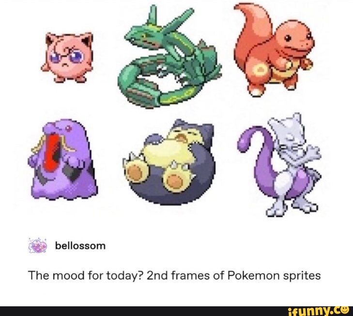 The mood for today? frames of Pokemon sprites - iFunny