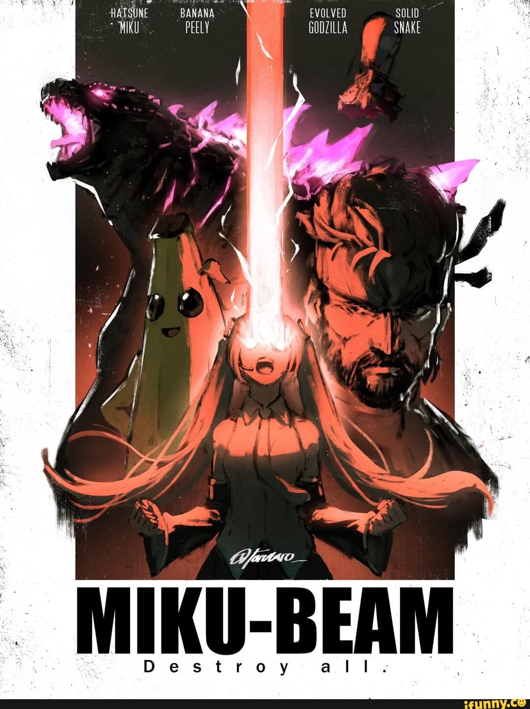 HATSUNE BANANA~ PEELY EVOLVED SOLID SNAKE Destroy ia - iFunny