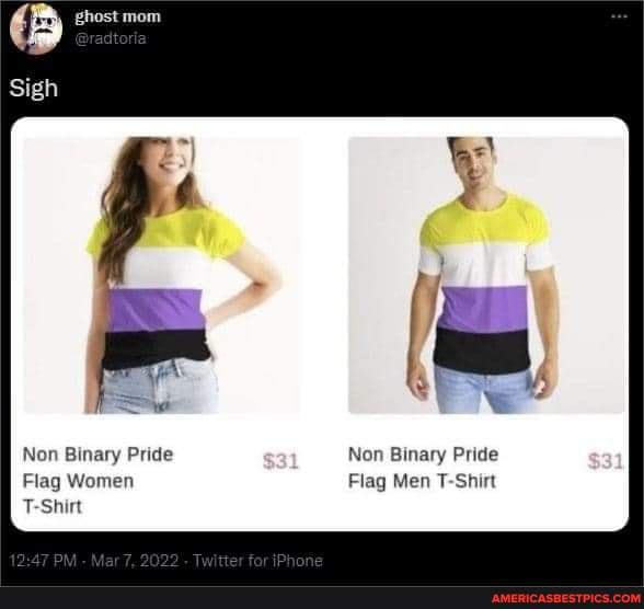 Ghost mom Sigh Non Binary Pride Non Binary Pride Flag Women Flag Men T-Shirt T-Shirt - America’s ...
