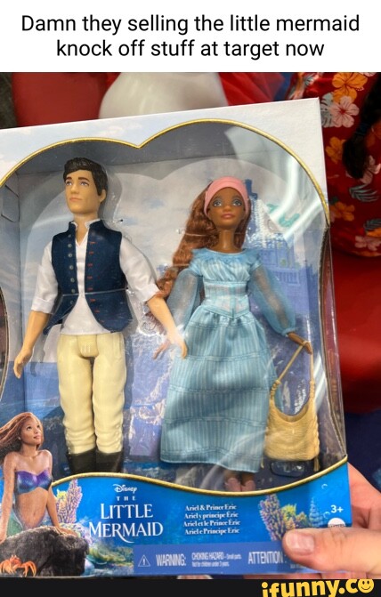 Damn they selling the little mermaid knock off stuff at target now - iFunny