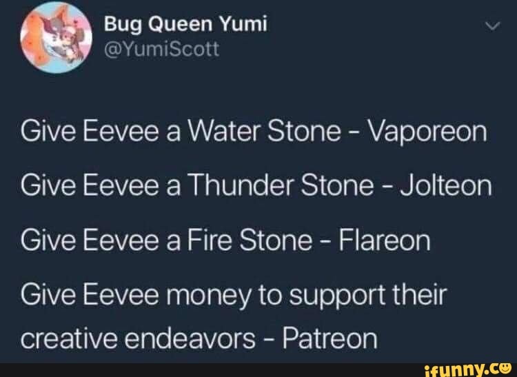 Bug Queen Yumi Give Eevee a Water Stone - Vaporeon Give Eevee a Thunder ...