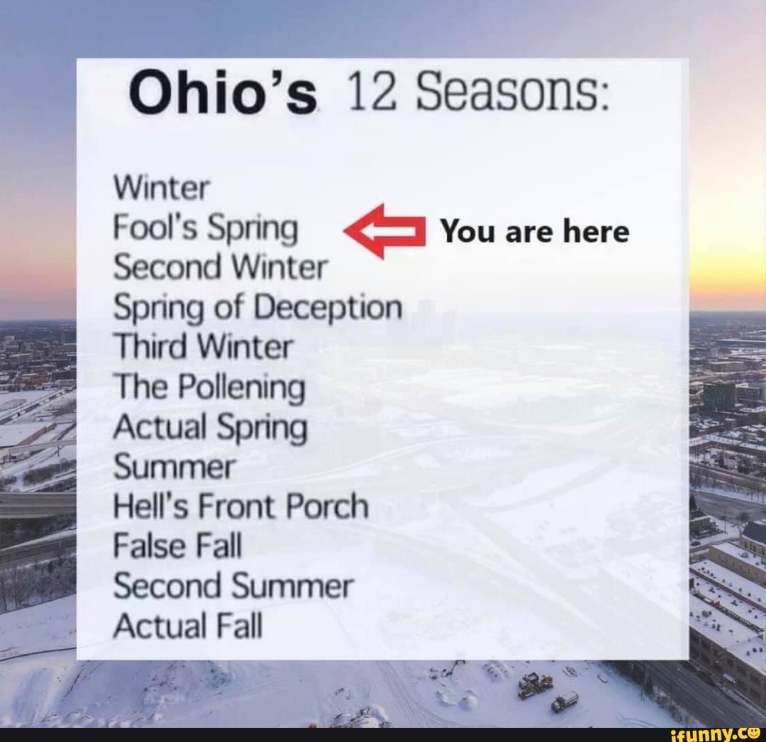 Ohio's 12 Seasons: Winter Fool's Spring You are here Second Winter ...