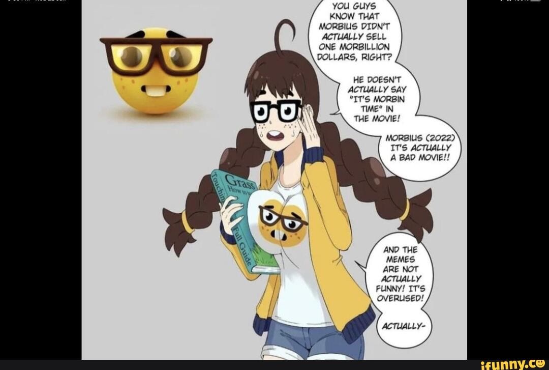 YOU GUYS KNOW THAT MORBIUS DIDN'T ACTUALLY SELL ONE MORBILLION DOLLARS ...