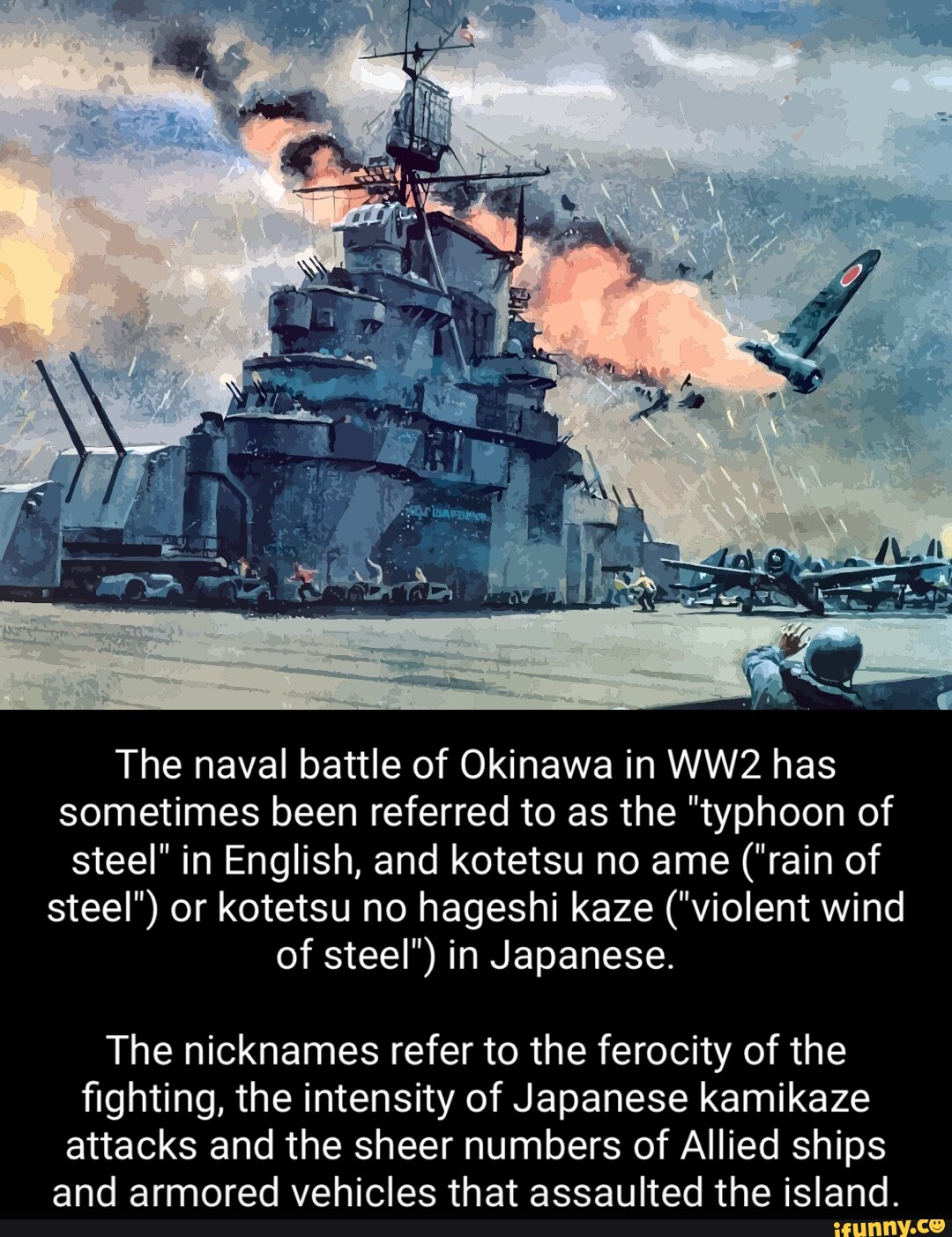 The naval battle of Okinawa in has sometimes been referred to as the ...