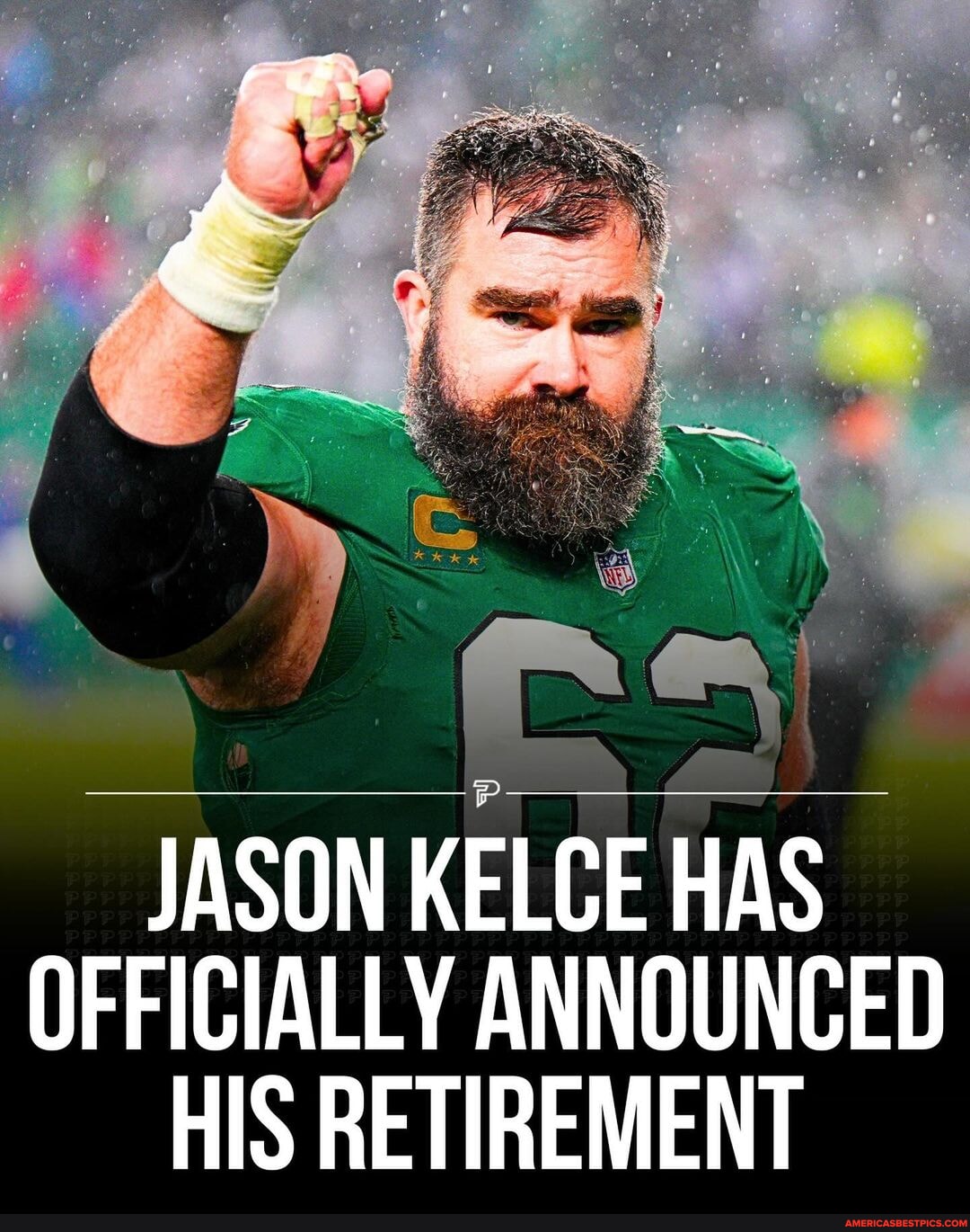 Swipe Jason Kelce broke down in tears in the middle of his retirement ...