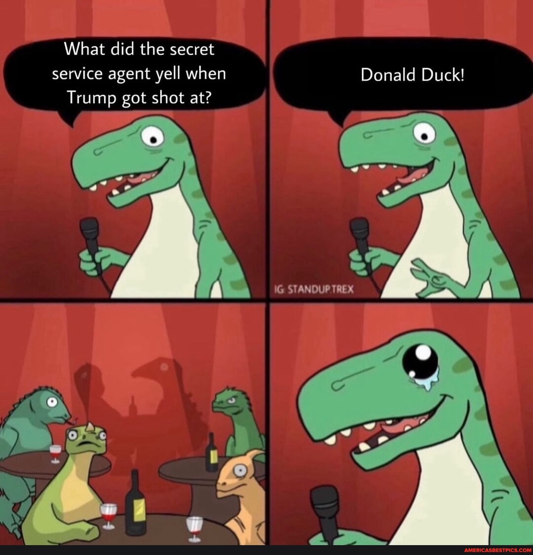 What did the secret service agent yell when Donald Duck! Trump got shot ...