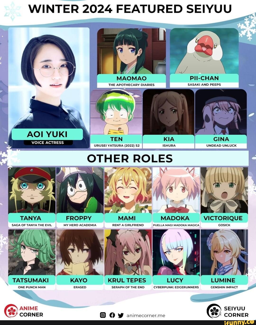 WINTER 2024 FEATURED SEIYUU PII-CHAN THE APOTHECARY DIARIES SASAKI AND ...