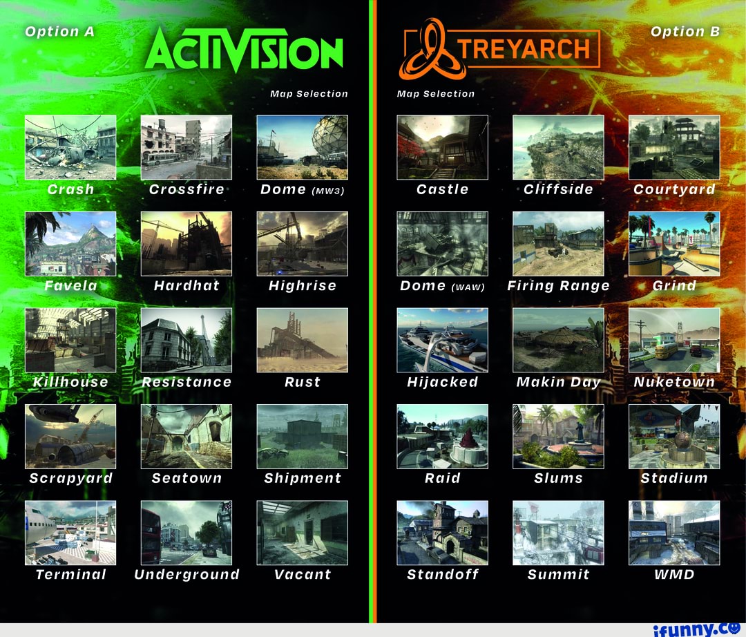 Option A Option B Map Selection Map Selection Crossfire Dome (mws ...