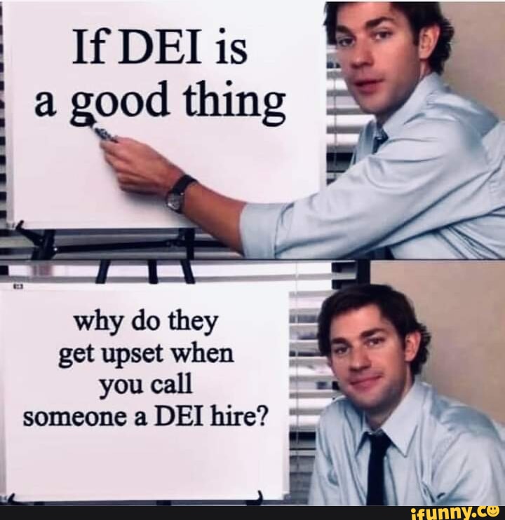 If DEI is a good thing NSS why do they get upset when you call someone ...
