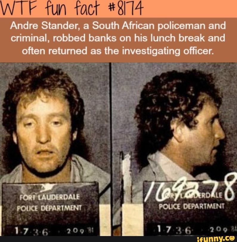 Andre Stander, a South African policeman and criminal, robbed banks on ...