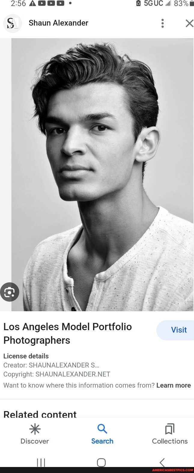 SGUC wi Shaun Alexander Los Angeles Model Portfolio Visit Photographers ...