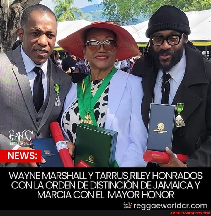 WAYNE MARSHALL Y TARRUS RILEY HONRADOS CON LA ORDEN DE DISTINCION DE ...