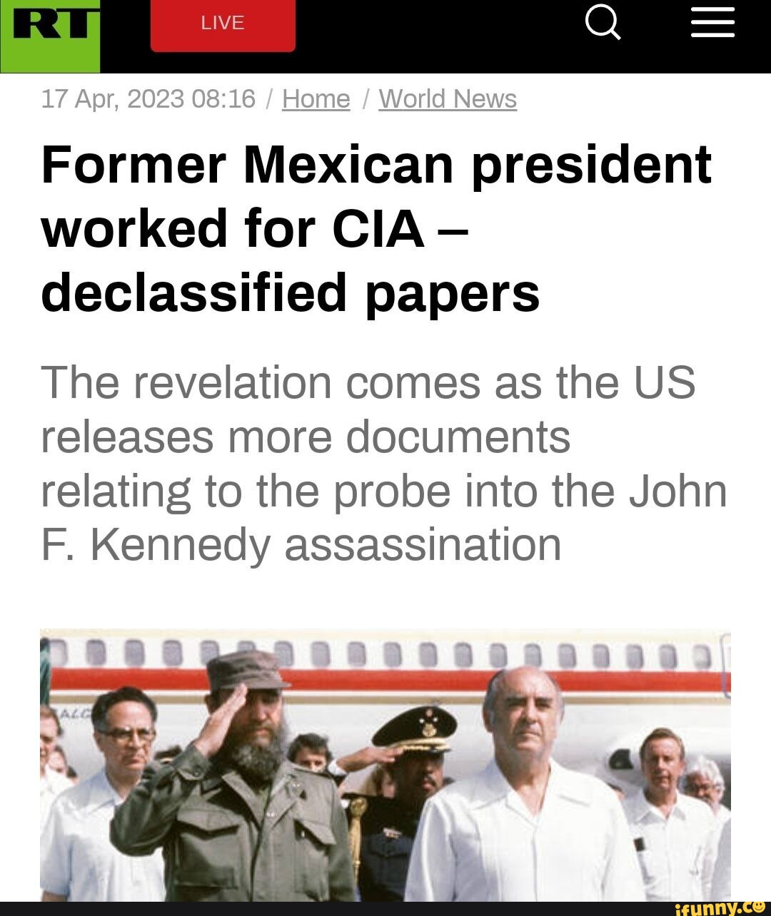 LIVE 17 Apr, 2023 / Home / World News Former Mexican president worked ...