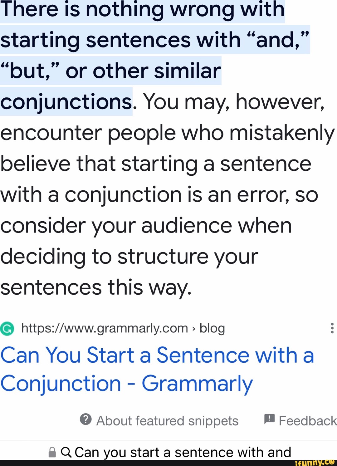 Conjunctions memes. Best Collection of funny Conjunctions pictures on ...