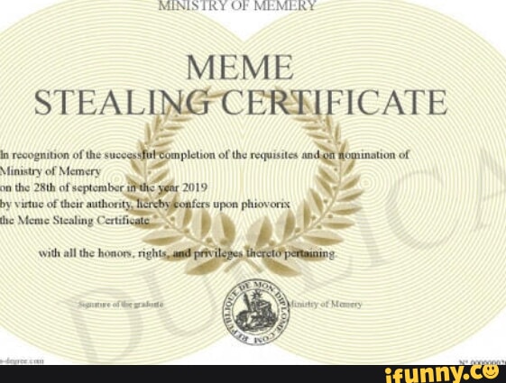 Certificate memes. Best Collection of funny Certificate pictures on iFunny