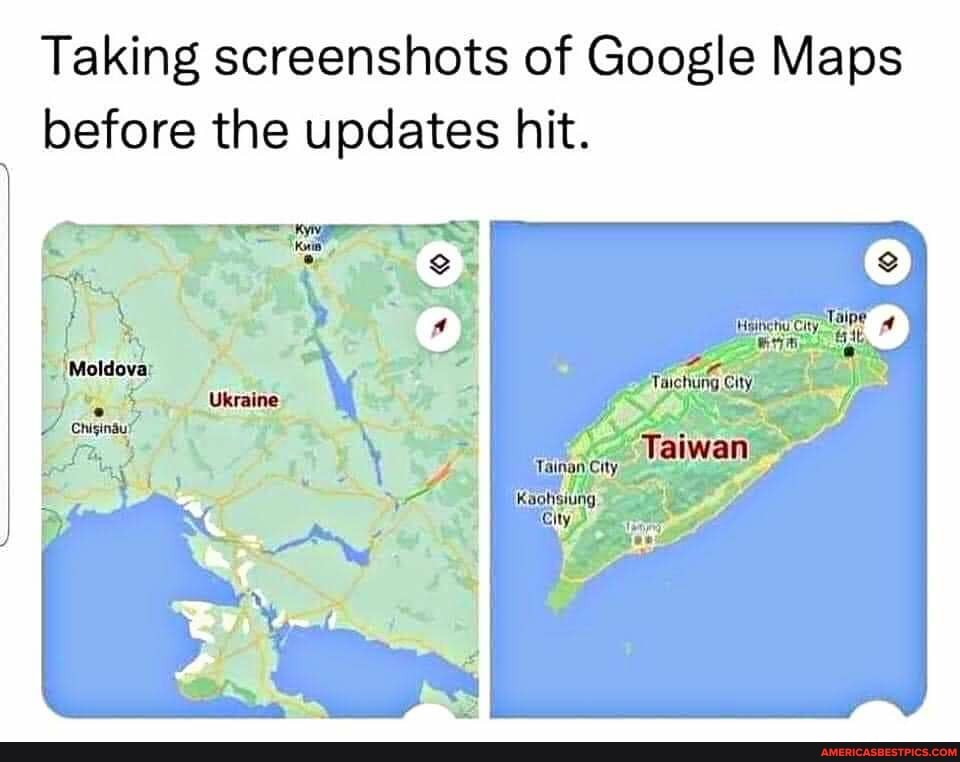Taking screenshots of Google Maps before the updates hit. - America’s ...