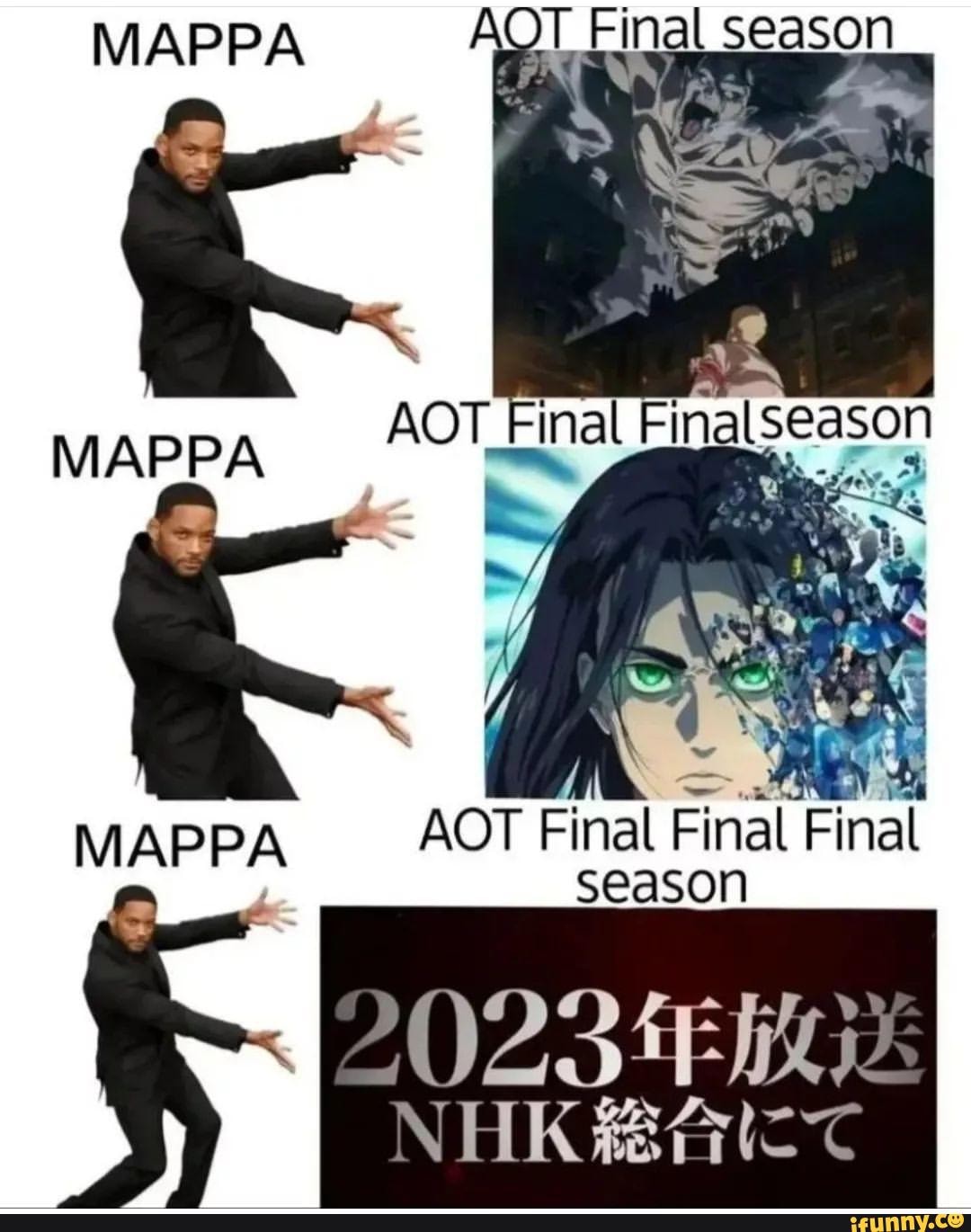 MAPPA Final season MAPPA MAPPA AOT Final Final Final season NHK tare - )