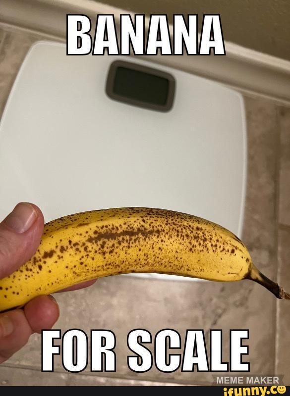 #banana_for_scale #funny #dad_jokes - BANANA FOR SCALE MEME MAKER ...