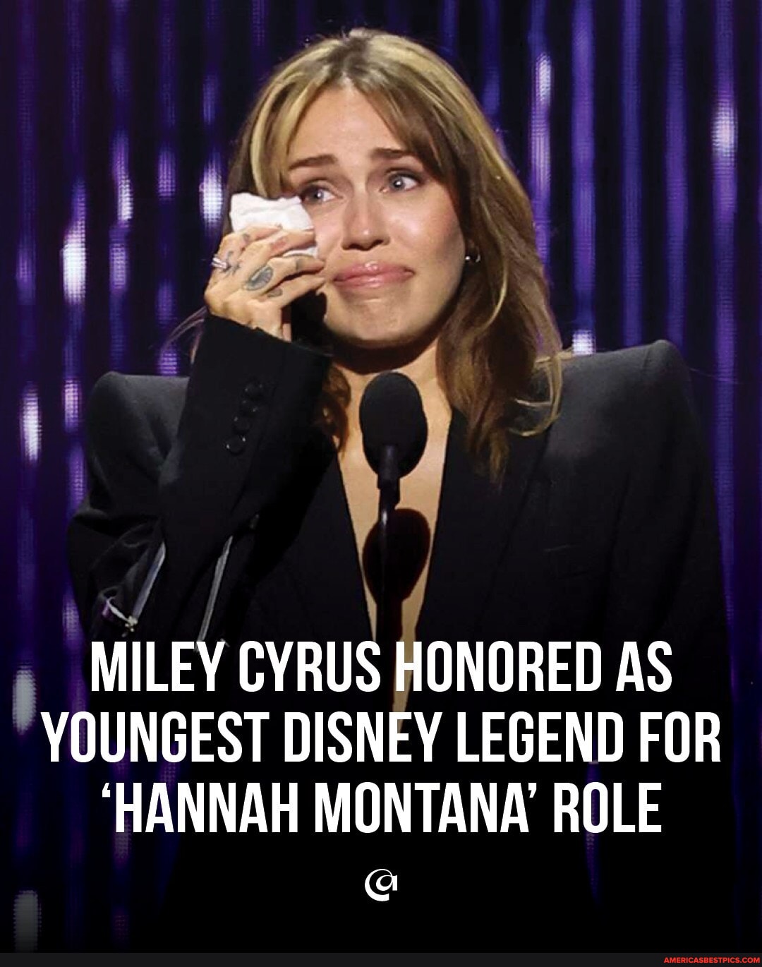At the D23 Expo, 31-year-old singer Miley Cyrus was named the youngest ...