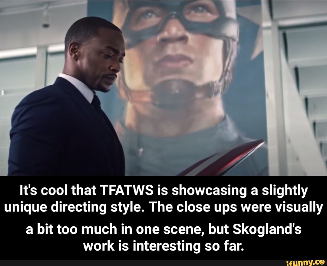 It's cool that TFATWS is showcasing a slightly unique directing style ...