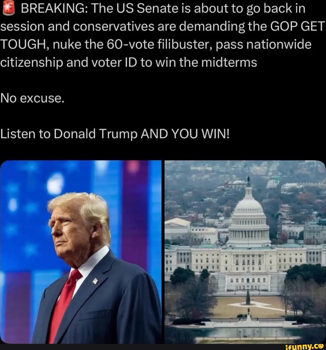 BREAKING: The US Senate is about to go back in session and ...