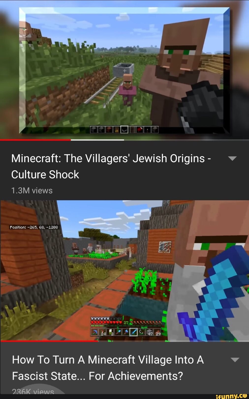 Minecraft: The Villagers' Jewish Origins - v Culture Shock How To Turn ...