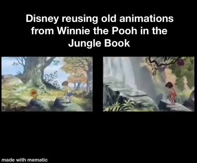 Disney reusing old animations from Winnie the Pooh in the Jungle Book ...