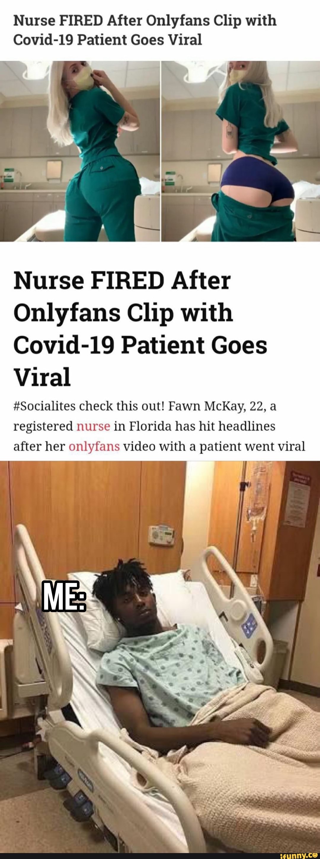 Nurse FIRED After Onlyfans Clip With Covid 19 Patient Goes Viral Nurse Nurse FIRED After Onlyfans Clip With Covid 19 Patient Goes Viral Nurse