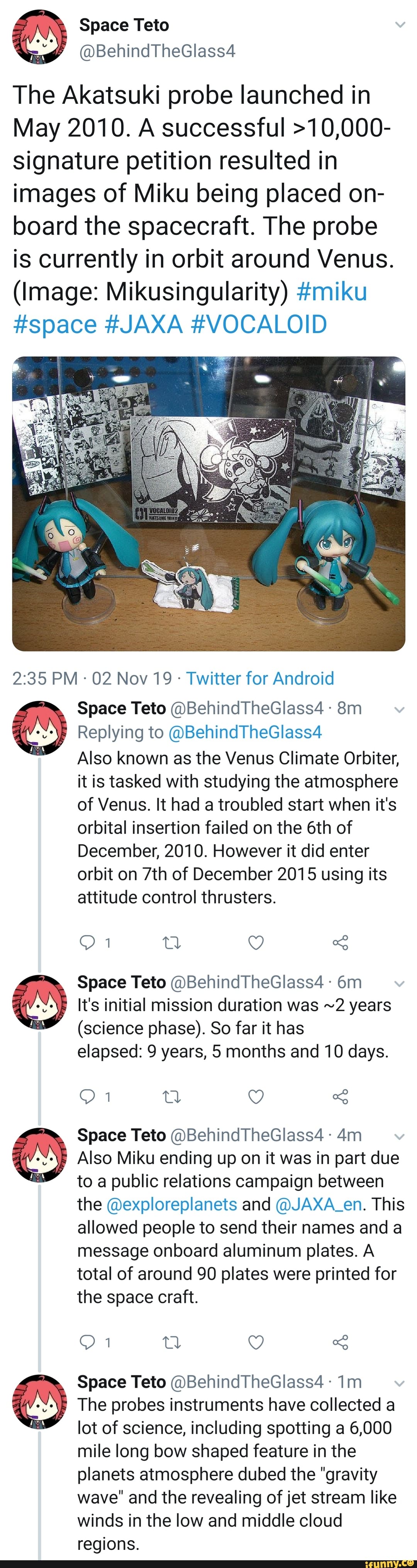 The Akatsuki probe launched in May 2010. A successful >10,000 ...