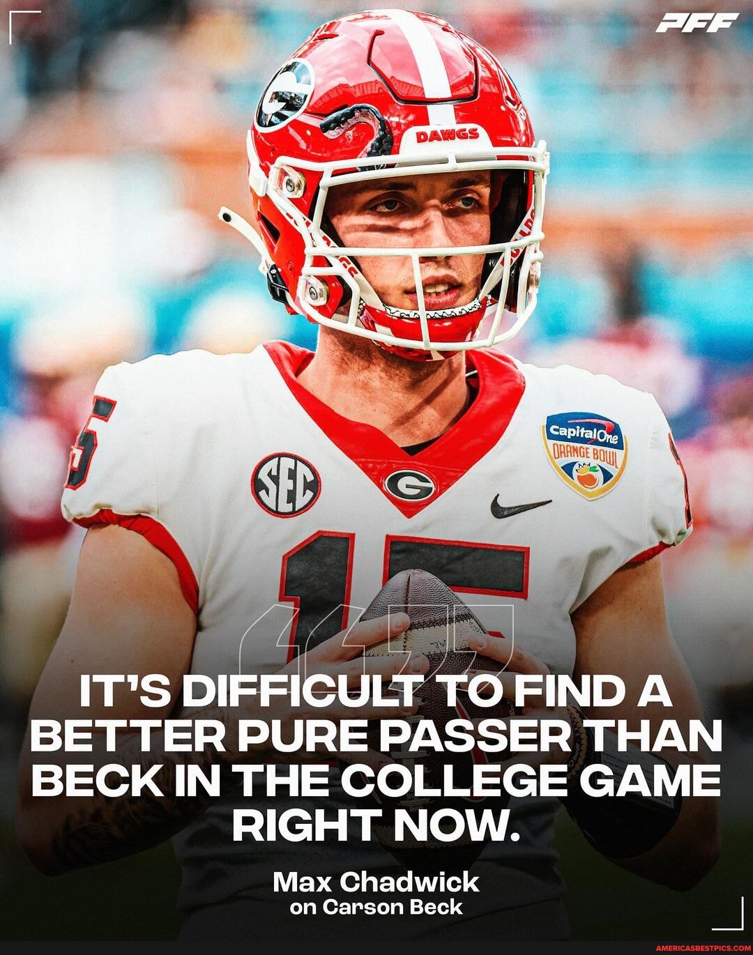 Carson Beck is as accurate as they get🎯 - IT'S DIFFICULT TOFINDA BETTER ...