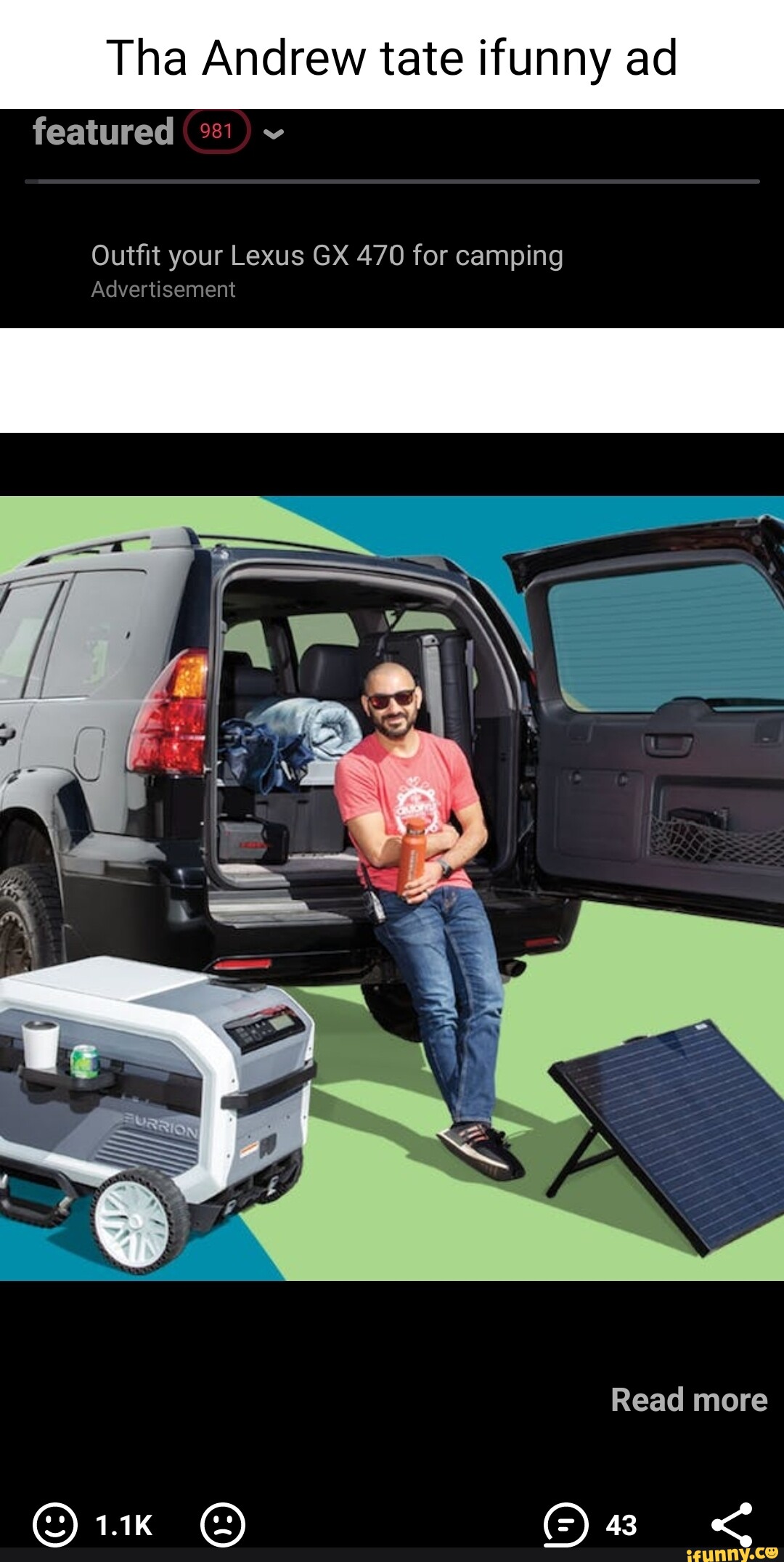 Featured Tha Andrew tate ifunny ad Outfit your Lexus GX 470 for camping ...