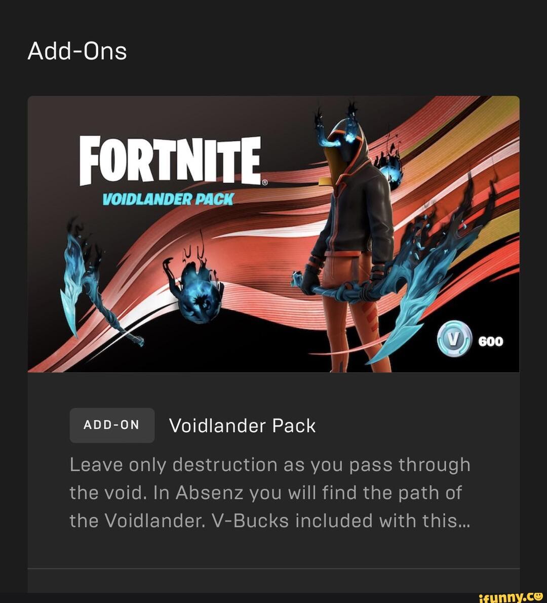 Add-Ons VOIDLANDER ADD-ON Voidlander Pack Leave only destruction as you ...