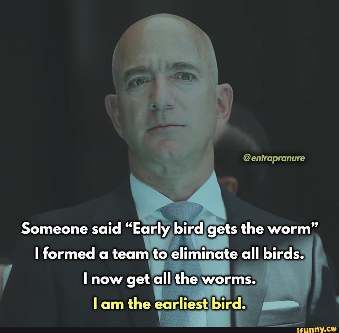 @entropranure Someone said "Early bird gets the worm" I formed a team ...