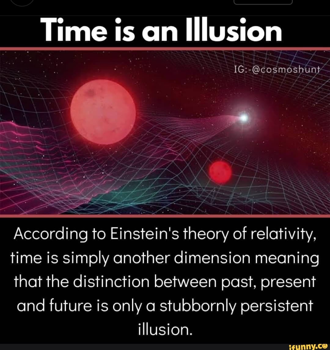 Time is an Illusion According to Einstein's theory of relativity, time ...